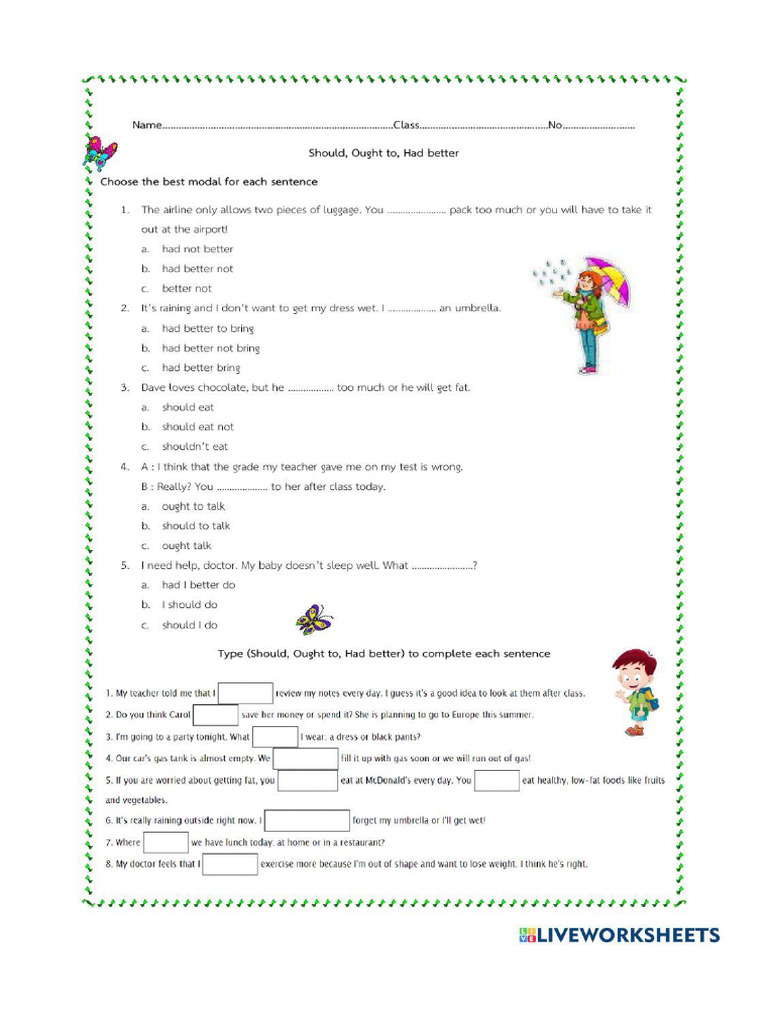 Modal Should, Ought To, Had Better | PDF
