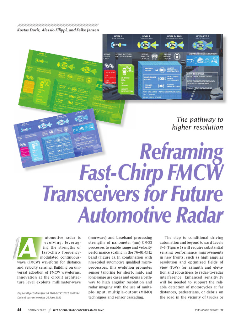 Advancements in FMCW Transceivers for Radar | PDF | Radar | Analog To ...