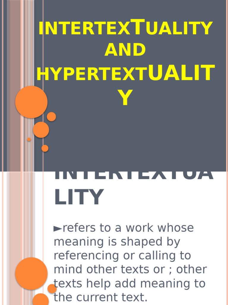 Hypertext INtertext | PDF