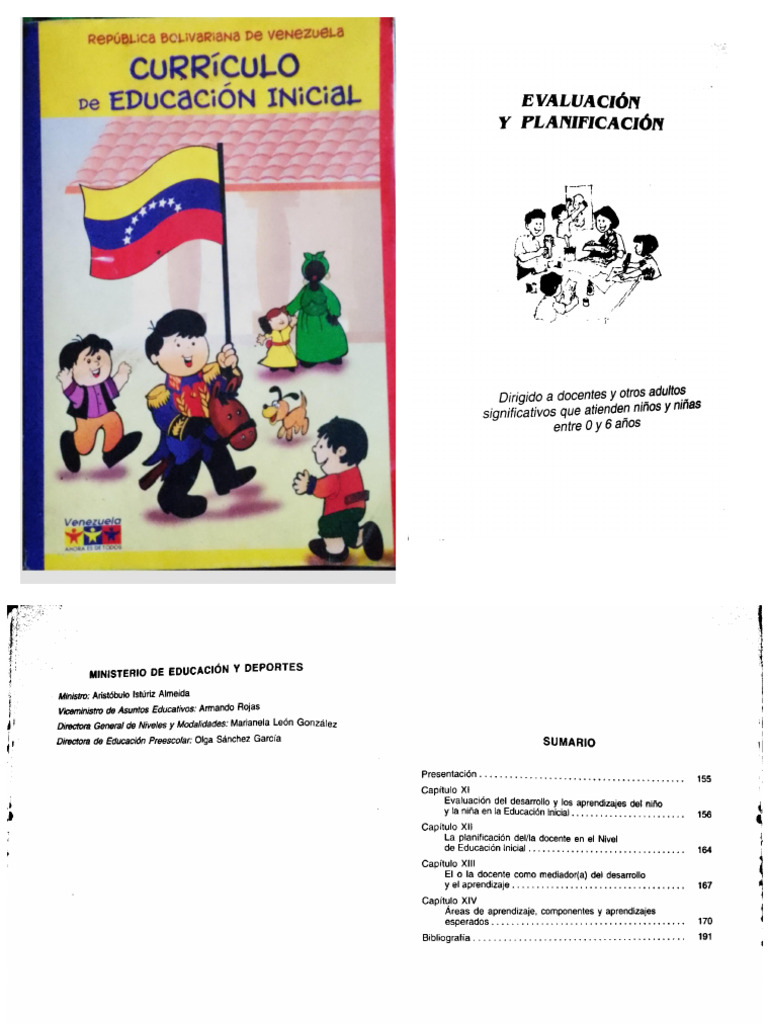 Planf. y Eval. Curriculo Educ Inicial 2005 | PDF
