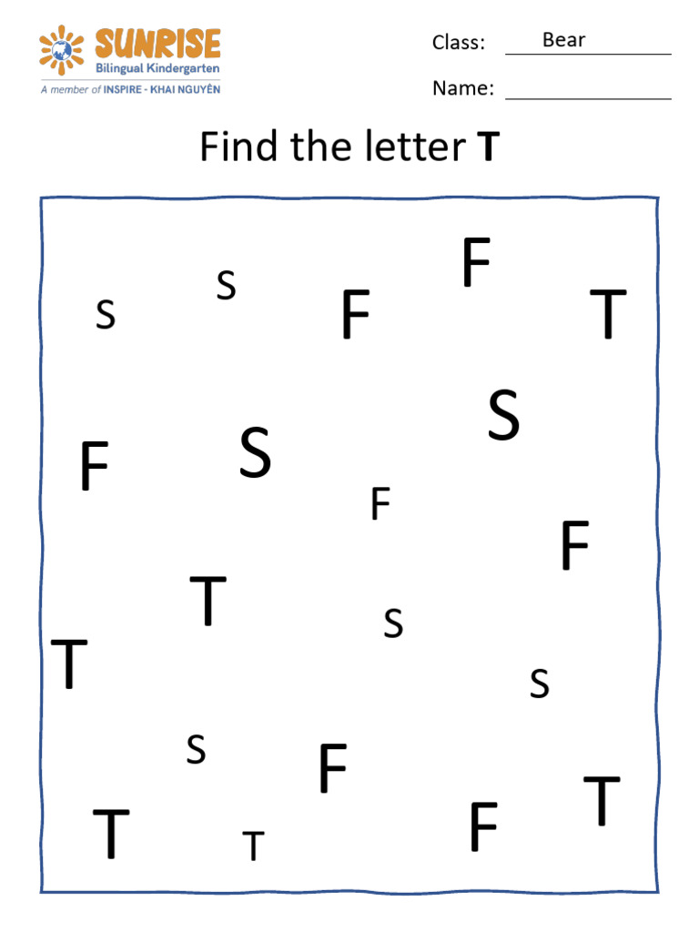 Letter F Searching | PDF