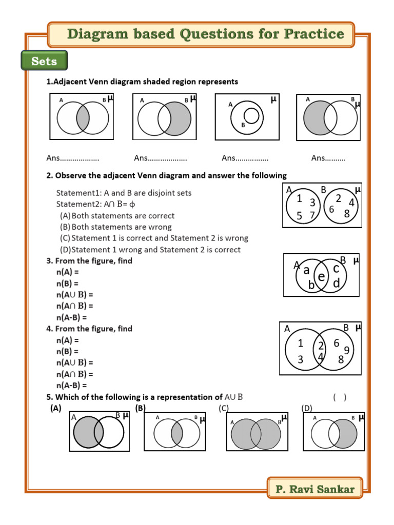 Venn Diagrams and Polynomial Graphs Guide | PDF | Triangle | Circle