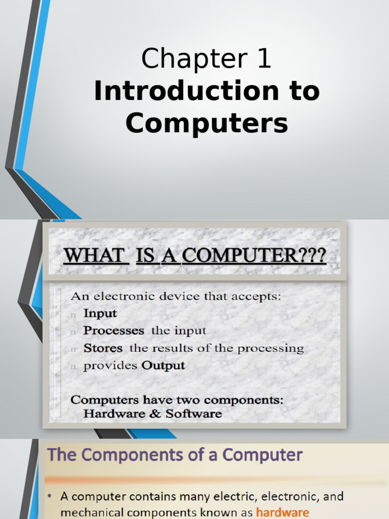 Introduction to Computers Notes Presentation - 2024 ...