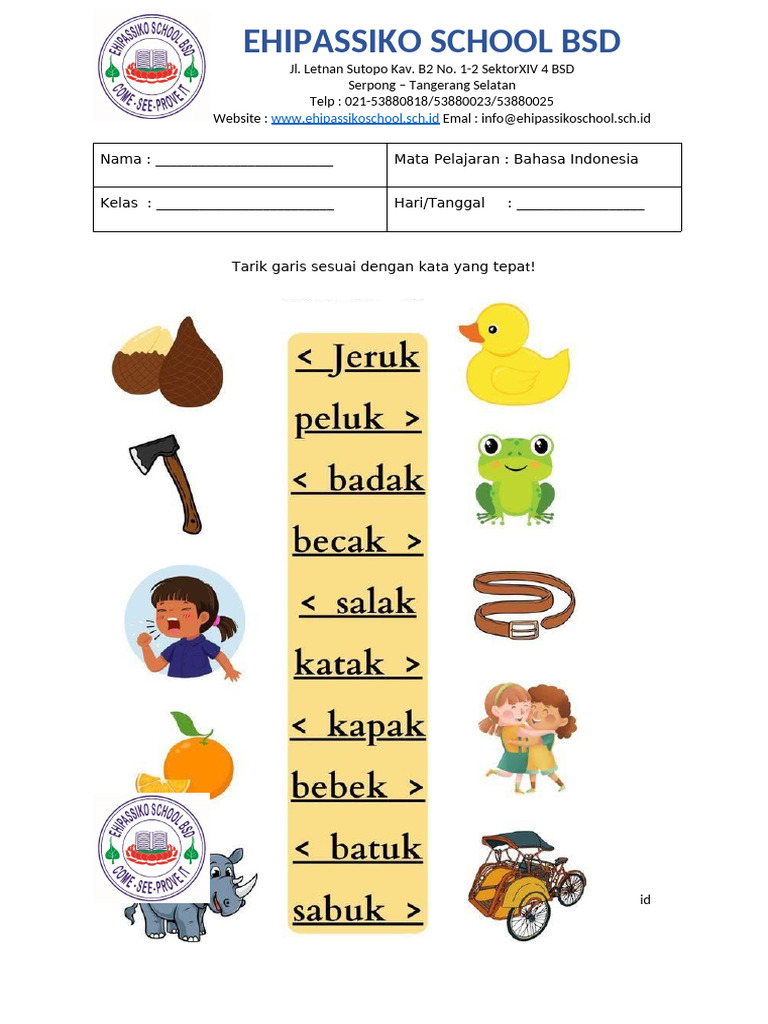 Kata Akhiran Ak, Ik, Uk, Ek, Ok | PDF