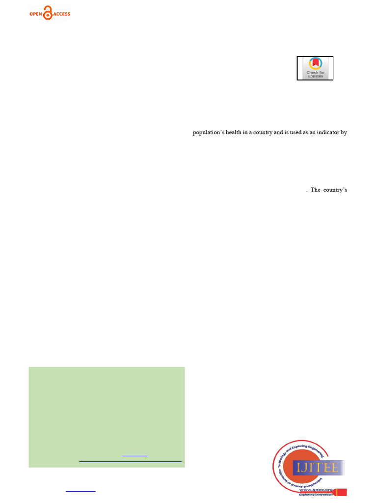 Machine Learning For Prognosis of Life Expectancy | PDF | Linear Regression | Regression Analysis