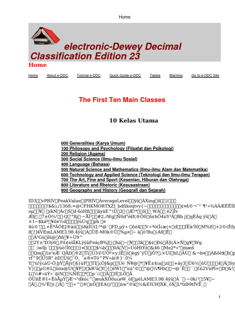 E-DDC Edition 23 | PDF