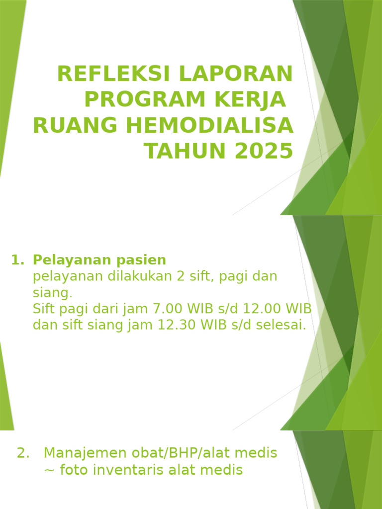 Refleksi Laporan Program Kerja Tahun 2025 | PDF