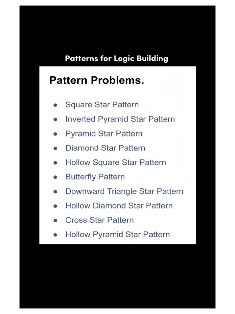 Logic Building 75 Problems | PDF