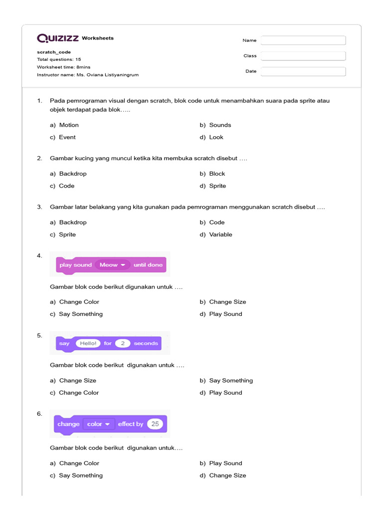 Soal Scratch 1 | PDF