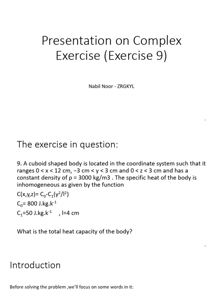 Nabil Noor-Complex exercise- (Exercise 9) | PDF