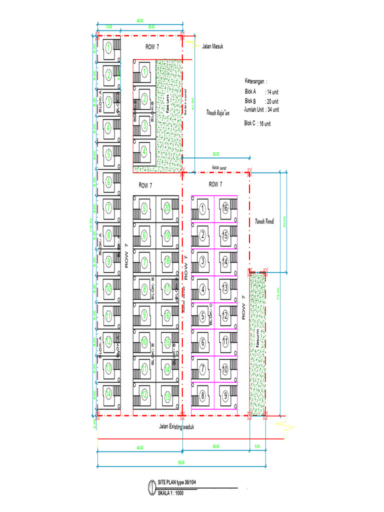 Siteplan KP - Pisang Versi 1 | PDF