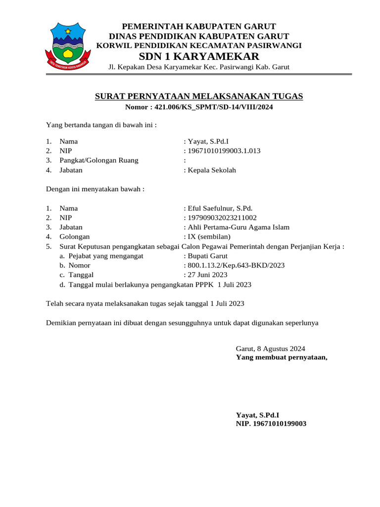 Blanko SPMT PPPK | PDF