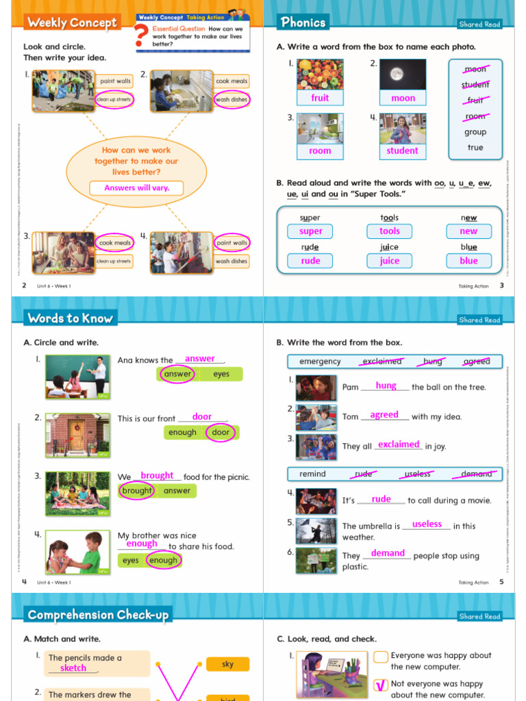 Unit 6 Week 1 WB AK | PDF