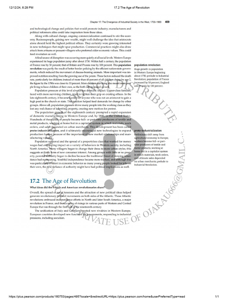 Age of Revolution Overview | PDF