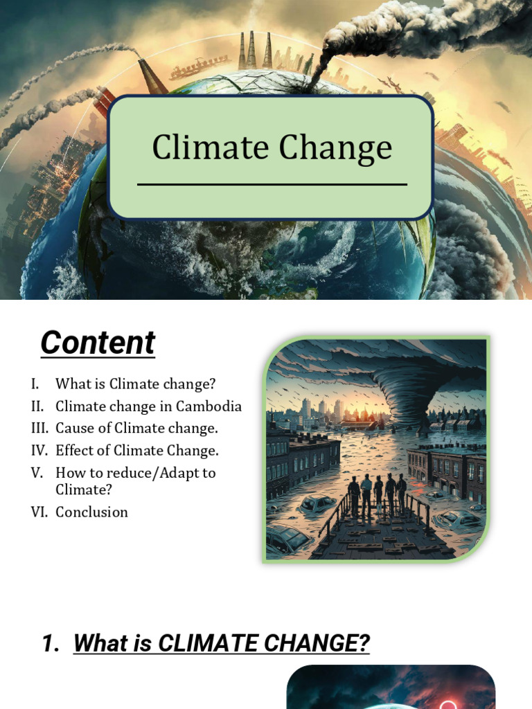 The Impact of The Climate Change | PDF | Climate Change | Greenhouse Gas