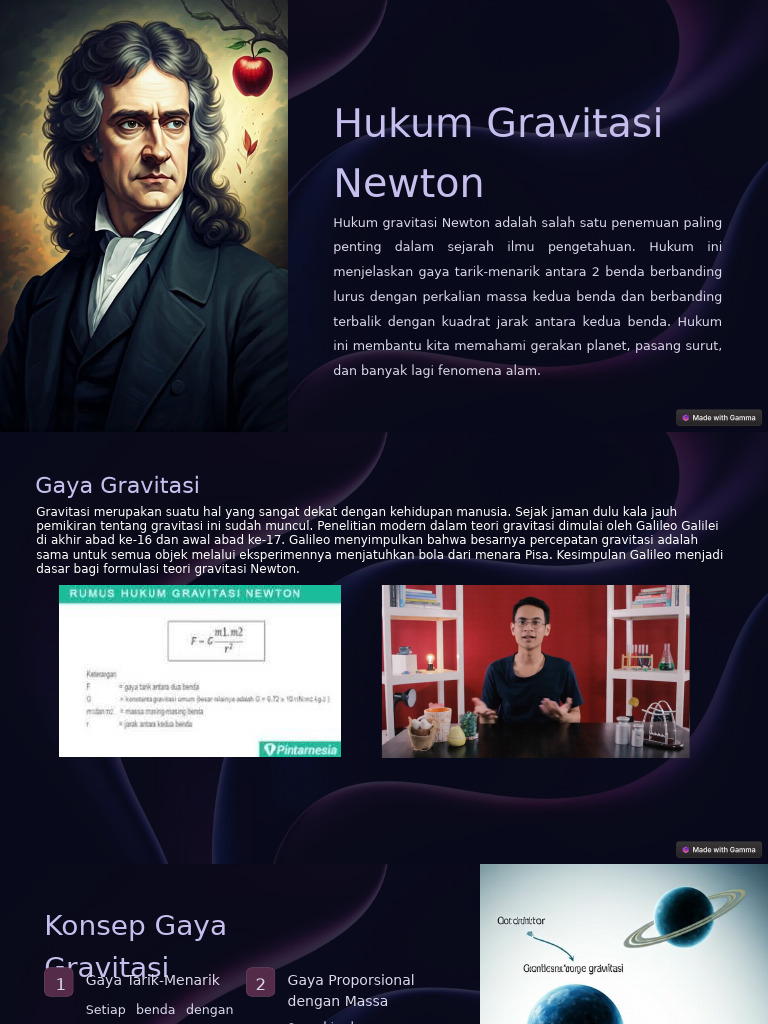 Hukum Gravitasi Newton | PDF