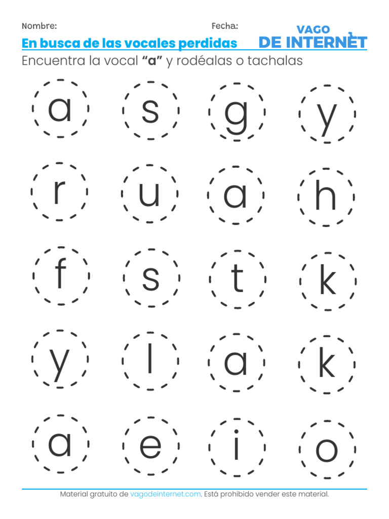 en Busca de Las Vocales Perdidas | PDF