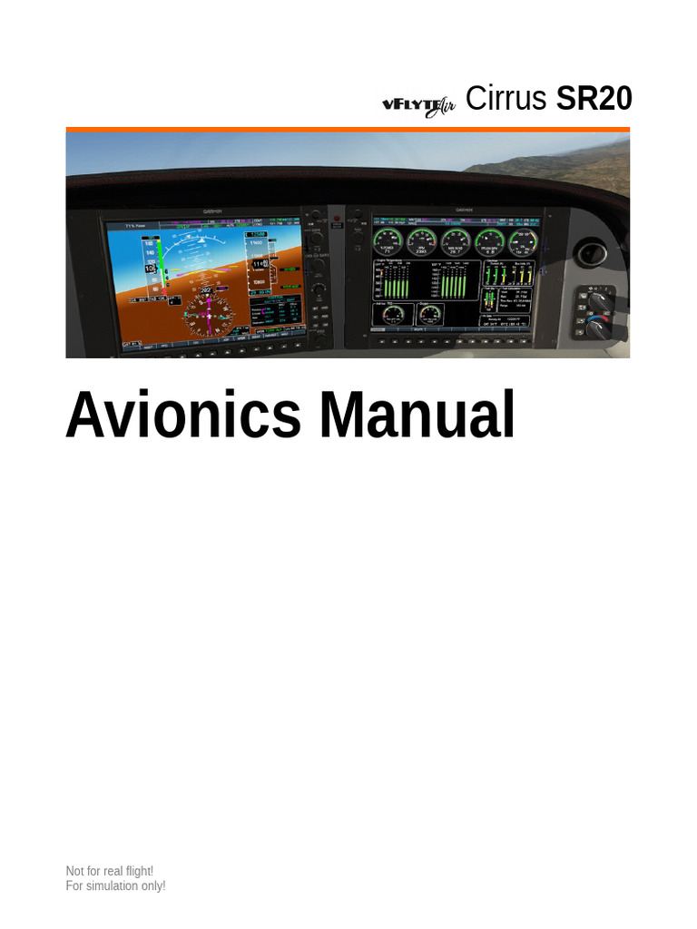 SR20 v1.0 Avionics en v1.0 | PDF | Aviation | Aircraft