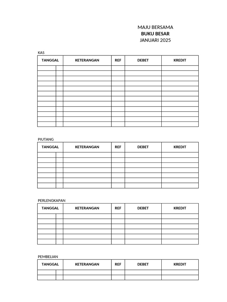 Buku Besar | PDF