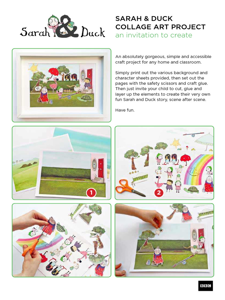 Sarahand Duck Art Collage Project | PDF