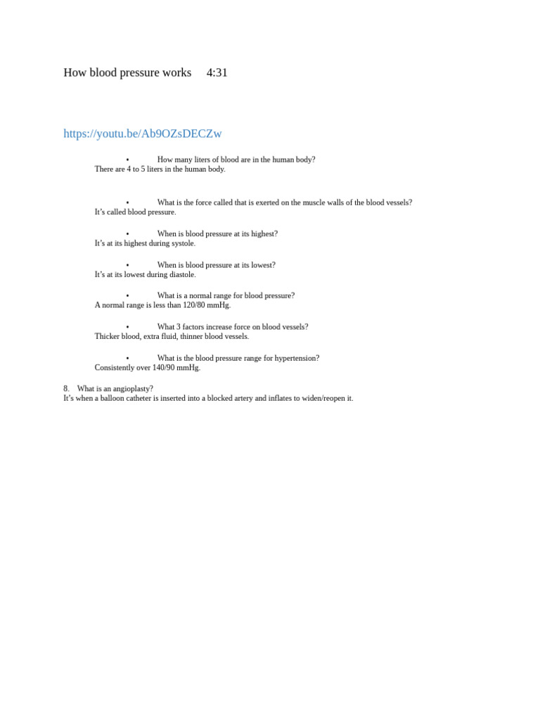 How_blood_pressure_works | PDF