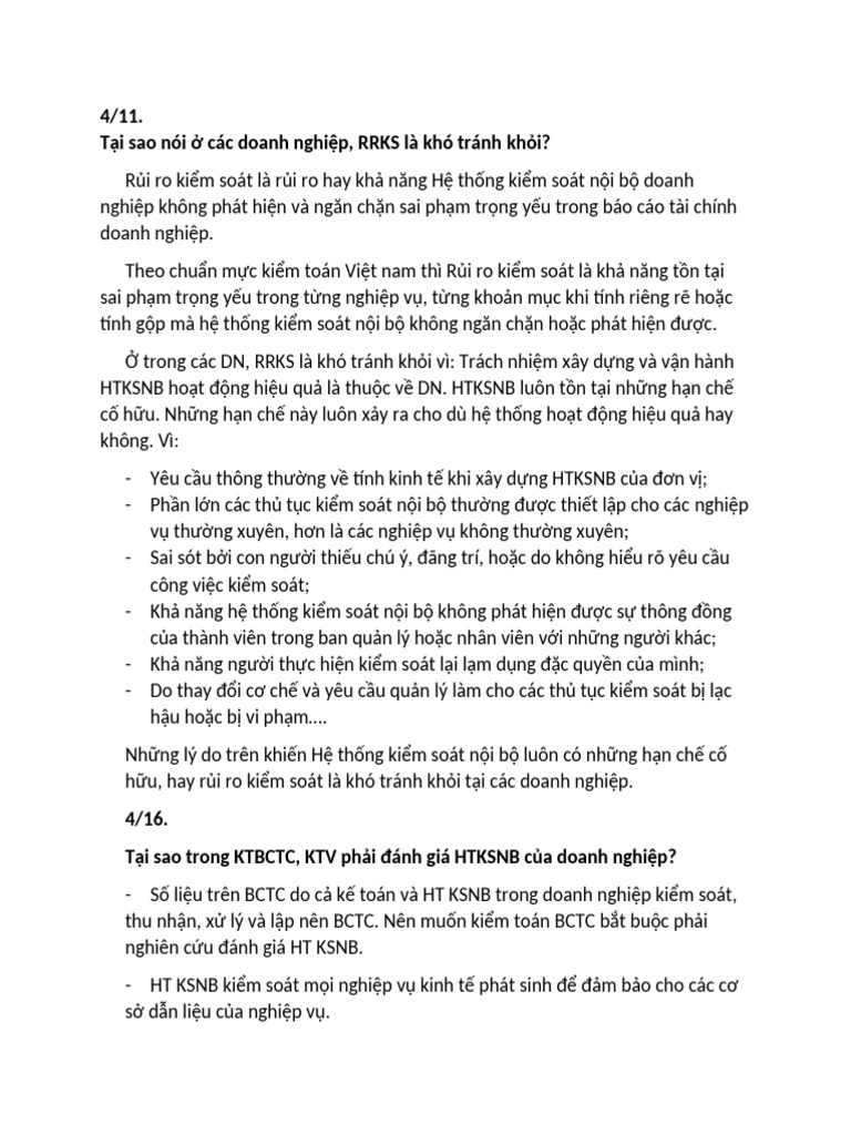 Bt Ktcb Chương 4 | PDF