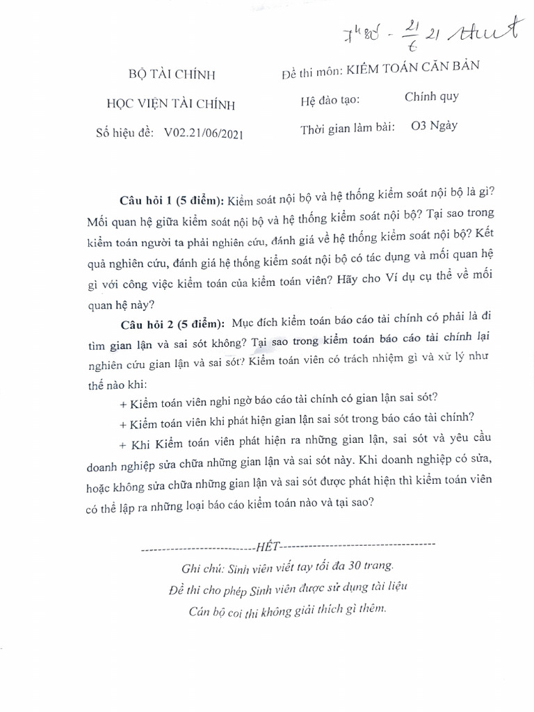 Đề chẵn KTCB | PDF