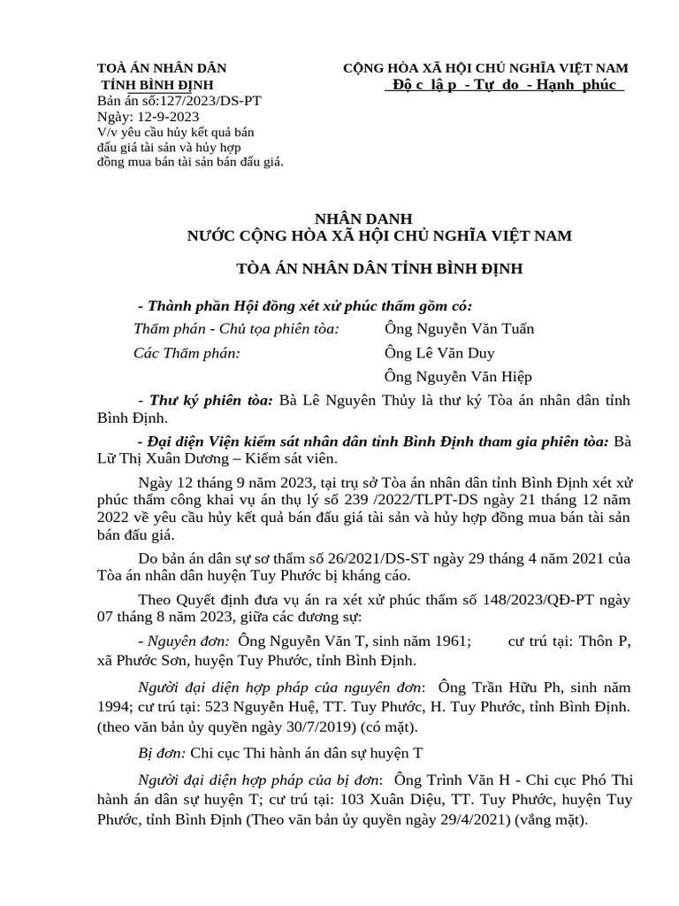 127 - 2023 - DS-PT - Binh Dinh | PDF