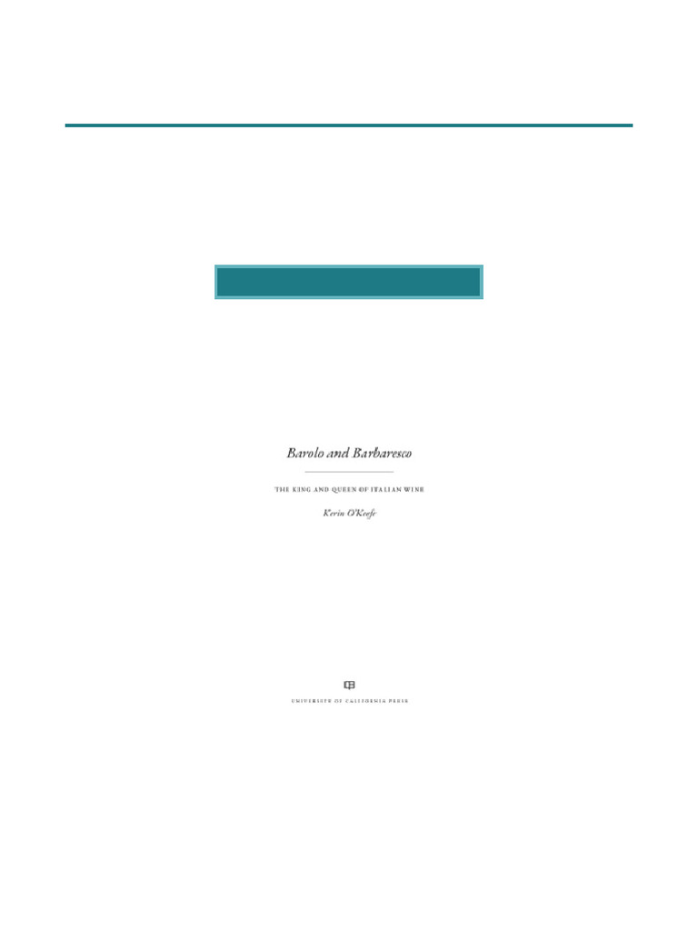 Collect Barolo and Barbaresco The King and Queen of Italian Wine 1st Edition PDF DOCX DOWNLOAD | PDF