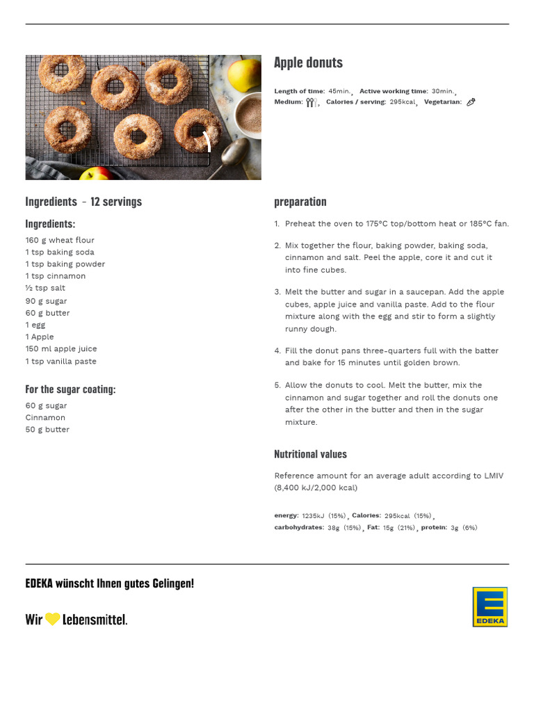 Apple donuts - recipe | PDF