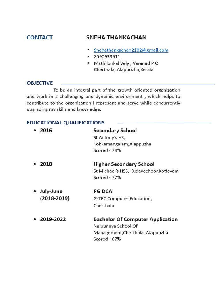 Resume Sneha new | PDF | Computing | Software Engineering