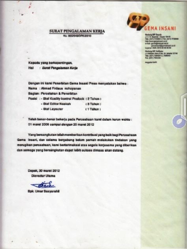 Paklaring Penerbitan Buku | PDF