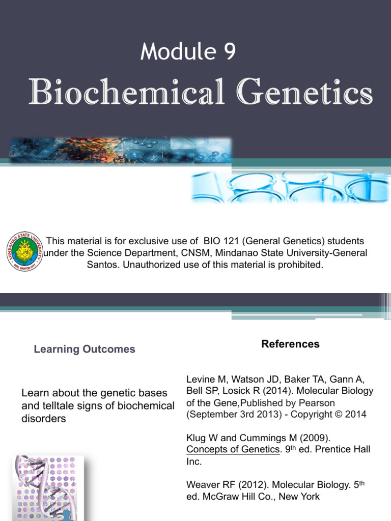 Chapter 8 Biochemical Genetics | PDF | Enzyme | Biology