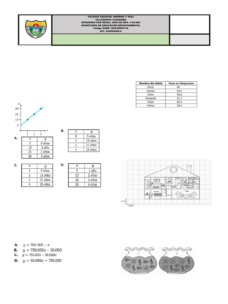 Décimo - Prueba Diagnostica - 2025 | PDF