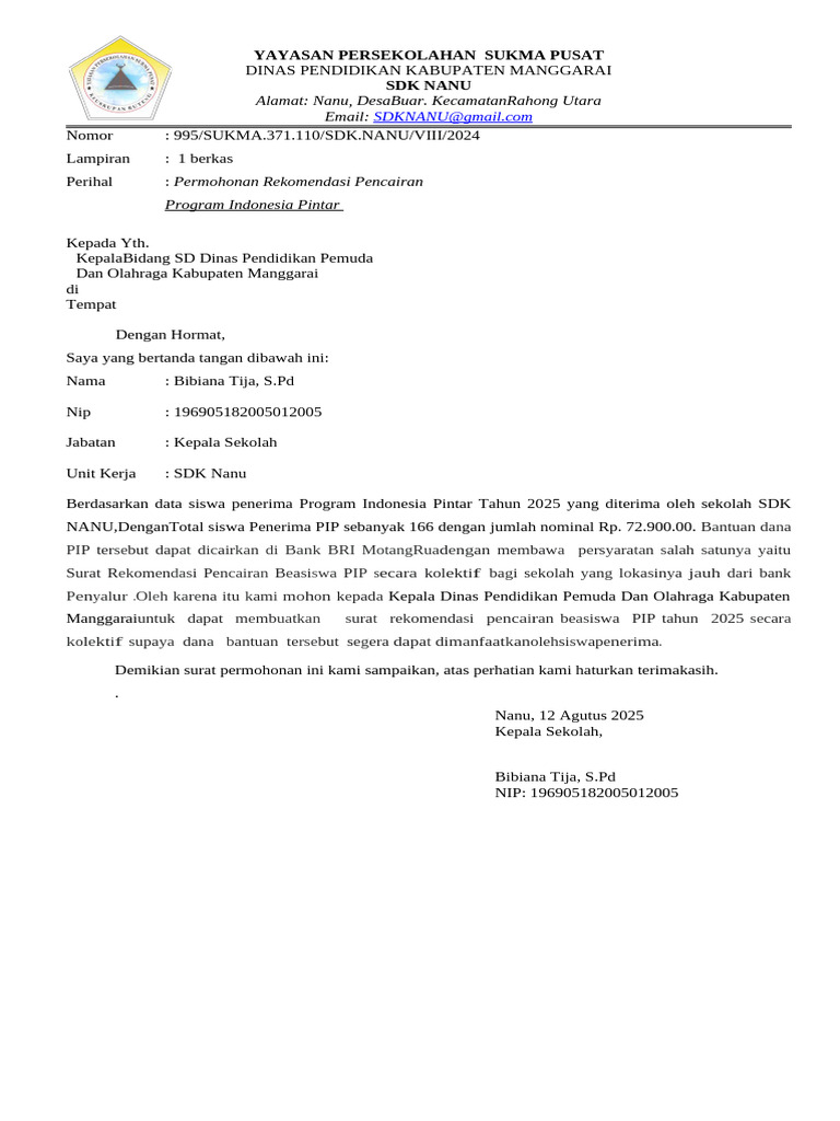 Permohonan Rekom | PDF