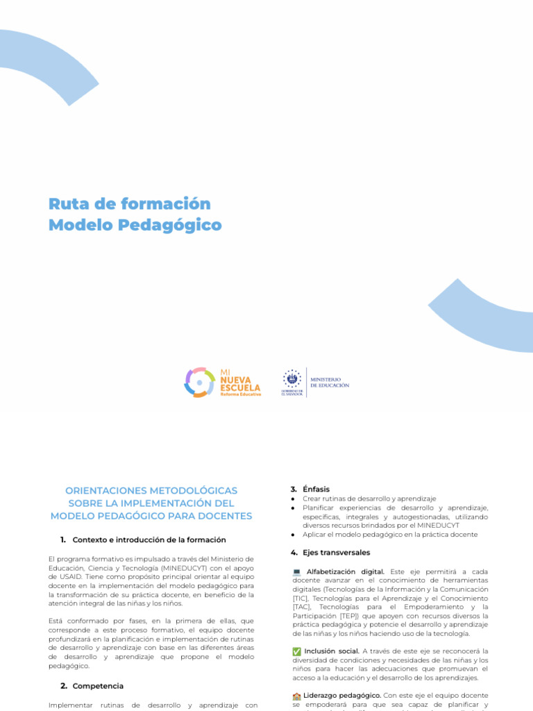 Implementación del Modelo Pedagógico | PDF | Maestros | Pedagogía