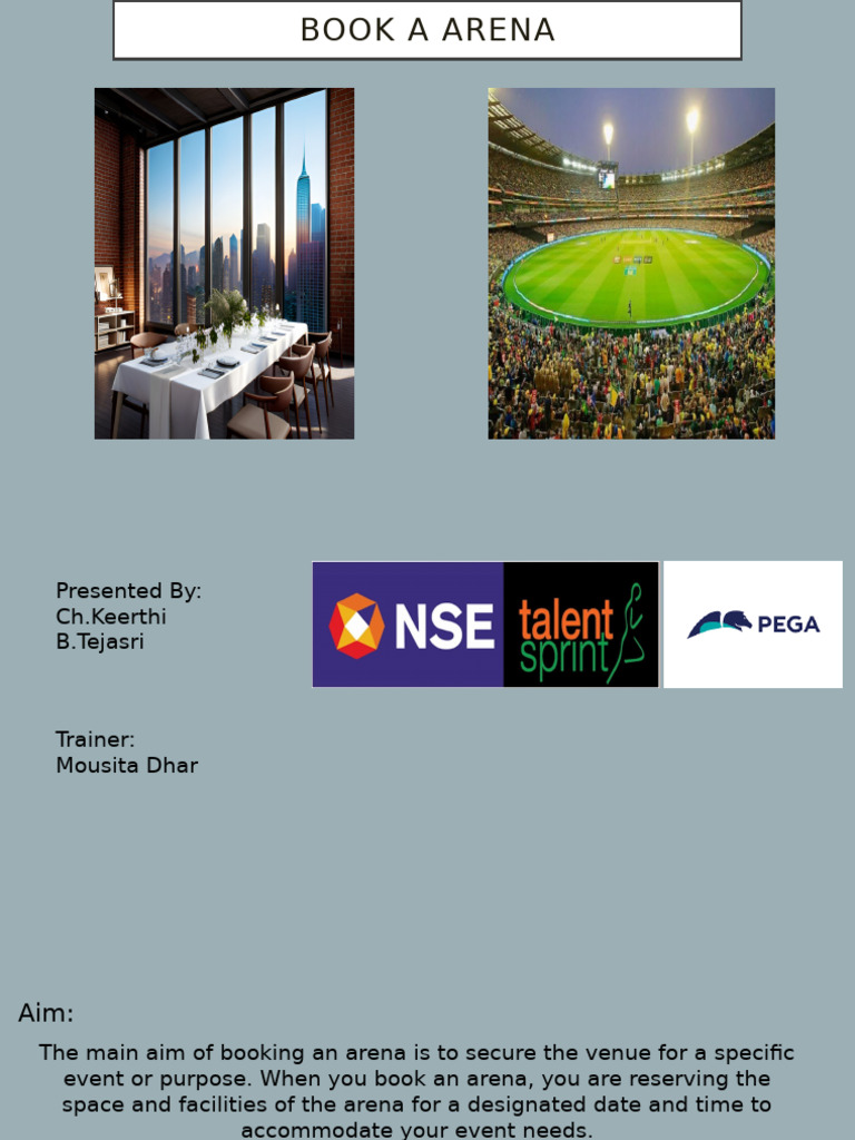 Book A Arena Presentation | PDF