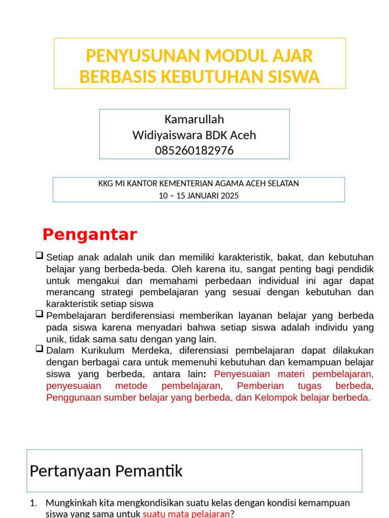 Modul Ajar | PDF