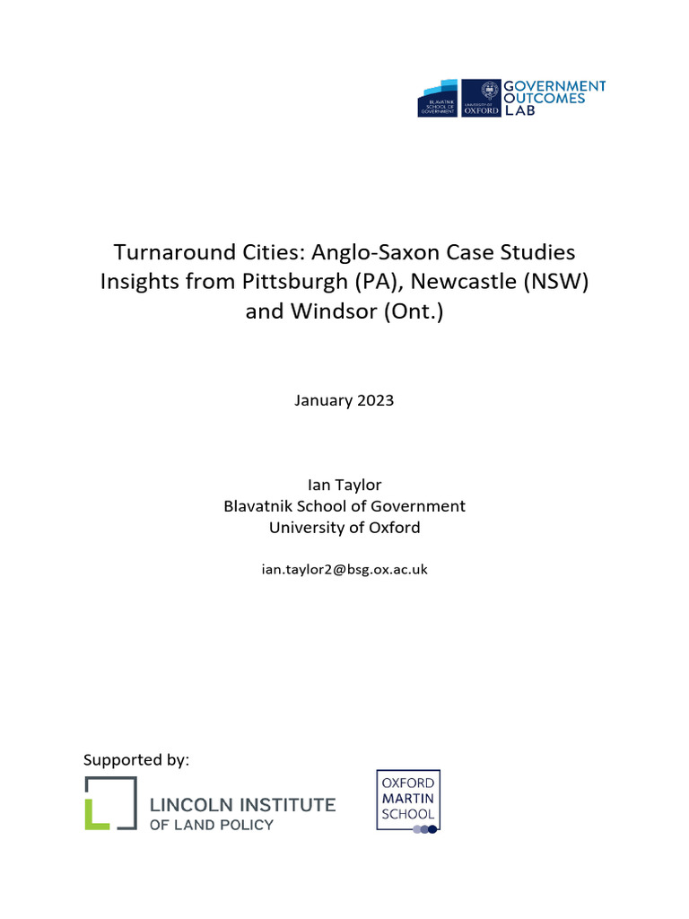 Anglo-Saxon_case_studies_bL2PBJY | PDF | New South Wales | Urban Renewal