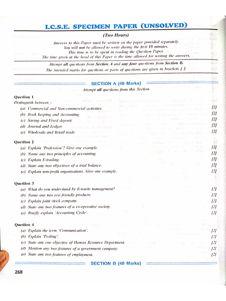 C.STD - Mock Test Paper | PDF