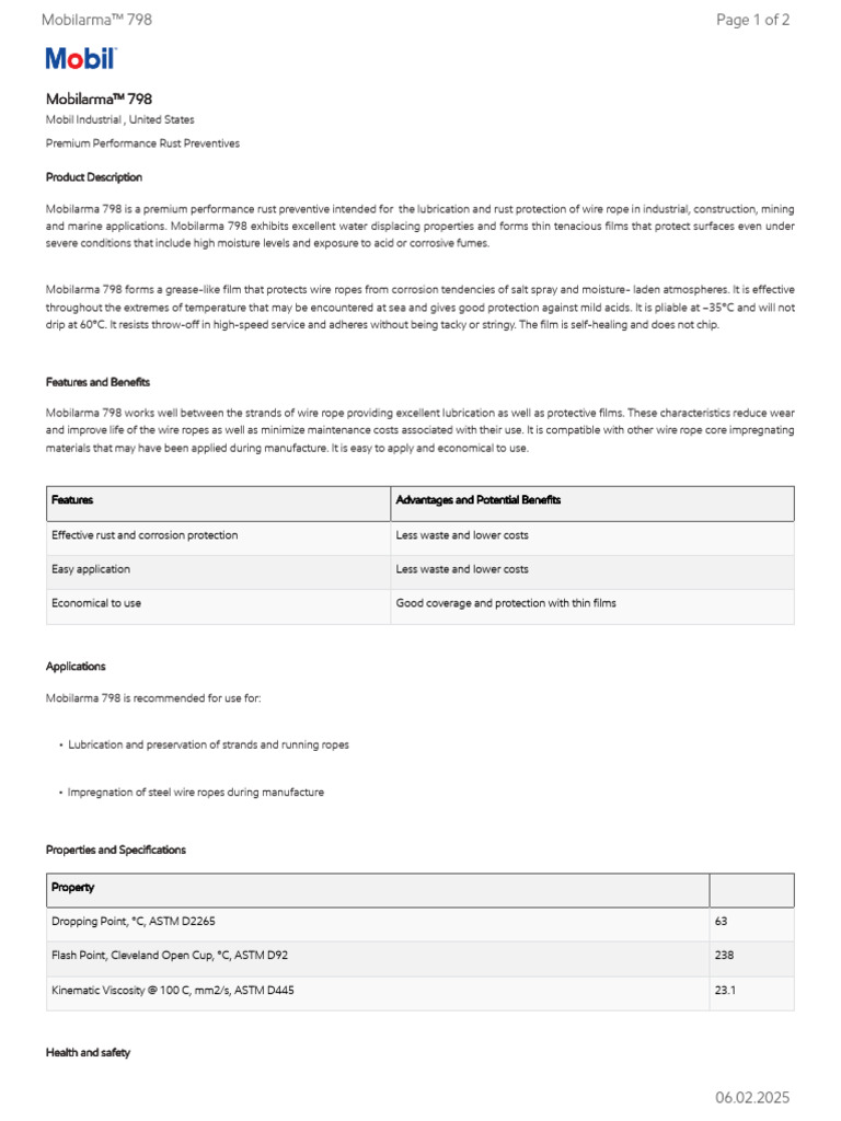 GL XX Mobilarma 798 | PDF | Rust | Corrosion