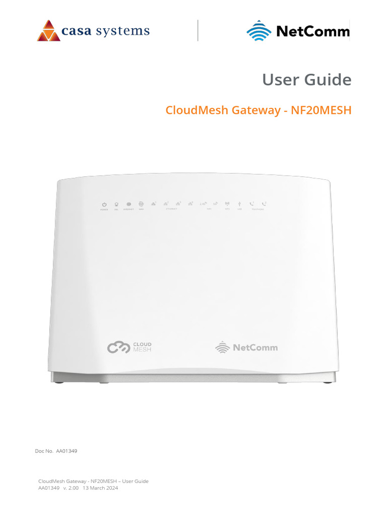 NF20MESH User Guide - v2.01 | PDF | Wi Fi | Fiber To The X