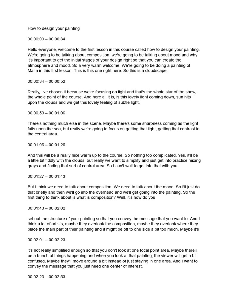 How to design your painting.docx | PDF | Grey | Paintings