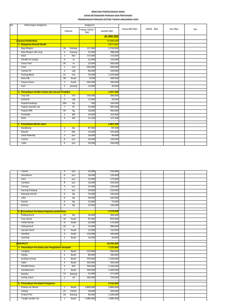 Contoh Rukk - Rab Dak NF 2024 | PDF
