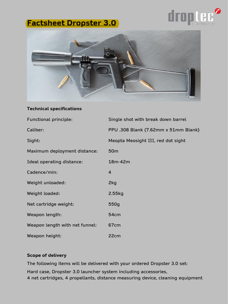 Factsheet Dropster 3.0 | PDF