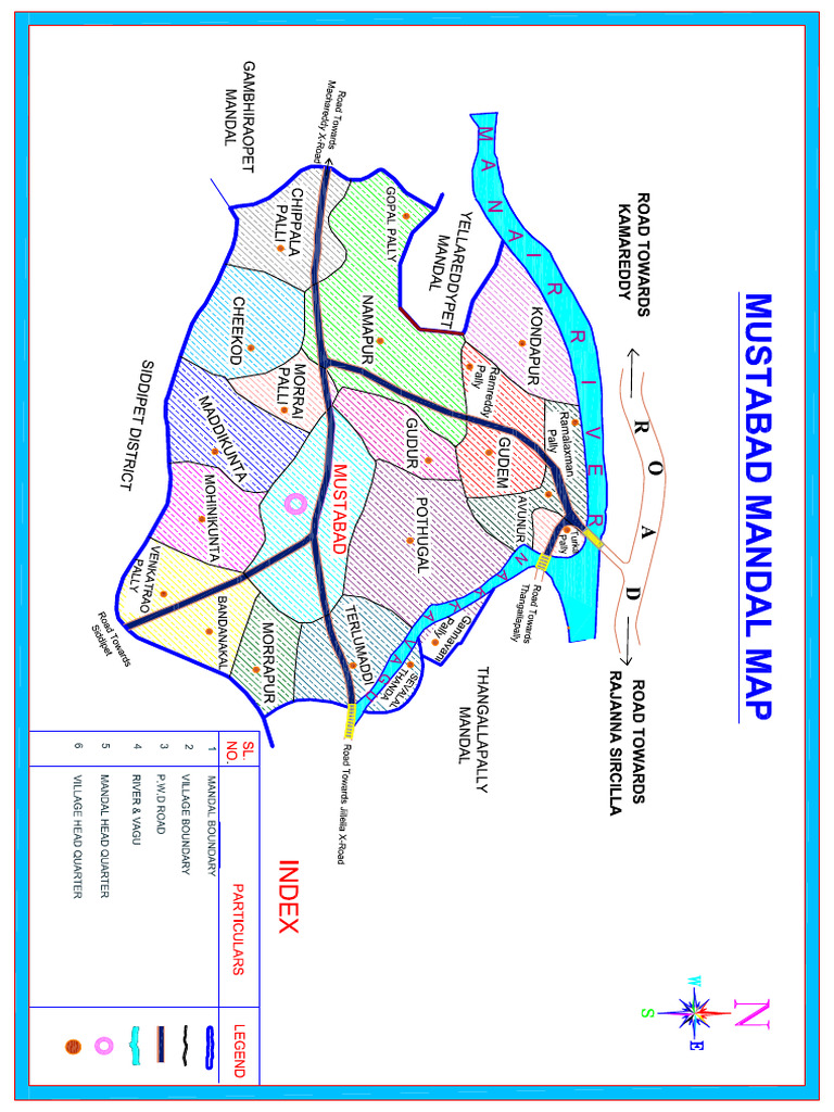 Mustabad Mandal Map - 1 | PDF