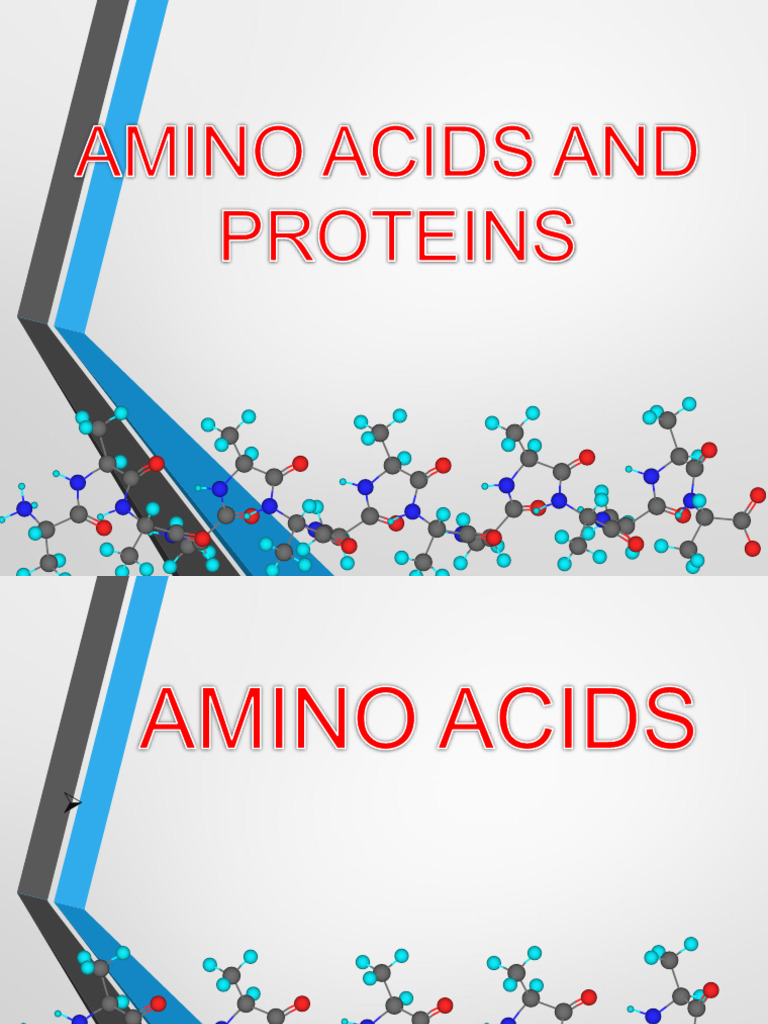Biochemistry-Amino-Acids | PDF | Amino Acid | Proteins