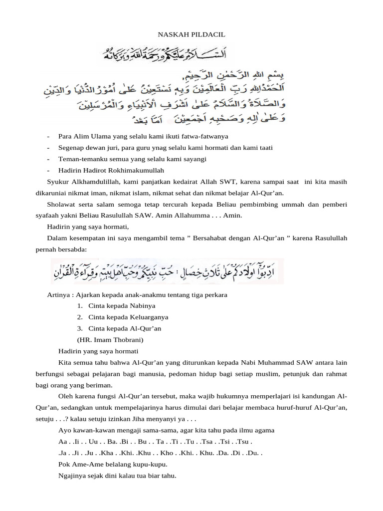 Naskah Pildacil | PDF