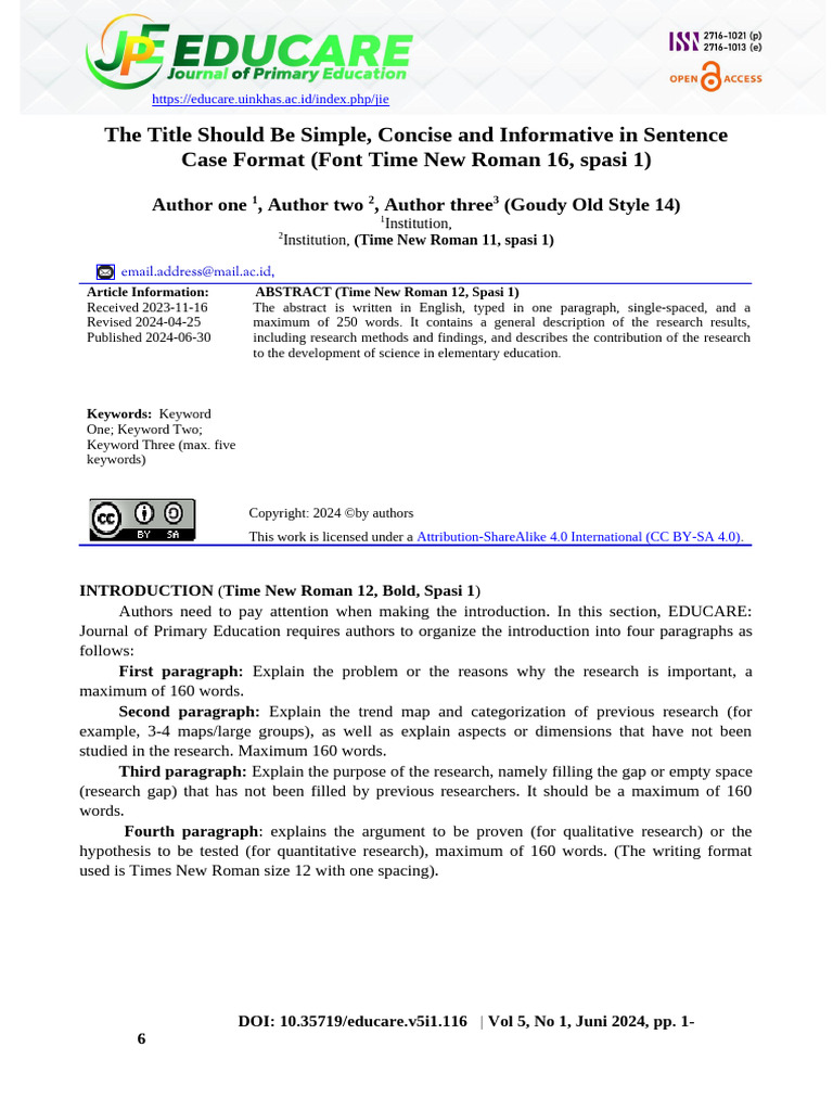 TEMPLATE EDUCARE 2024 Versi Bahasa Inggris | PDF | Statistics | Science