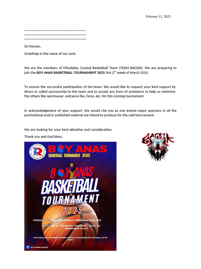 Solicitation Letter | PDF